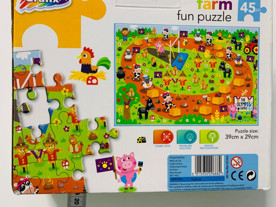 Farm Fun Puzzle 45 pieces • ReadingCorner.ro