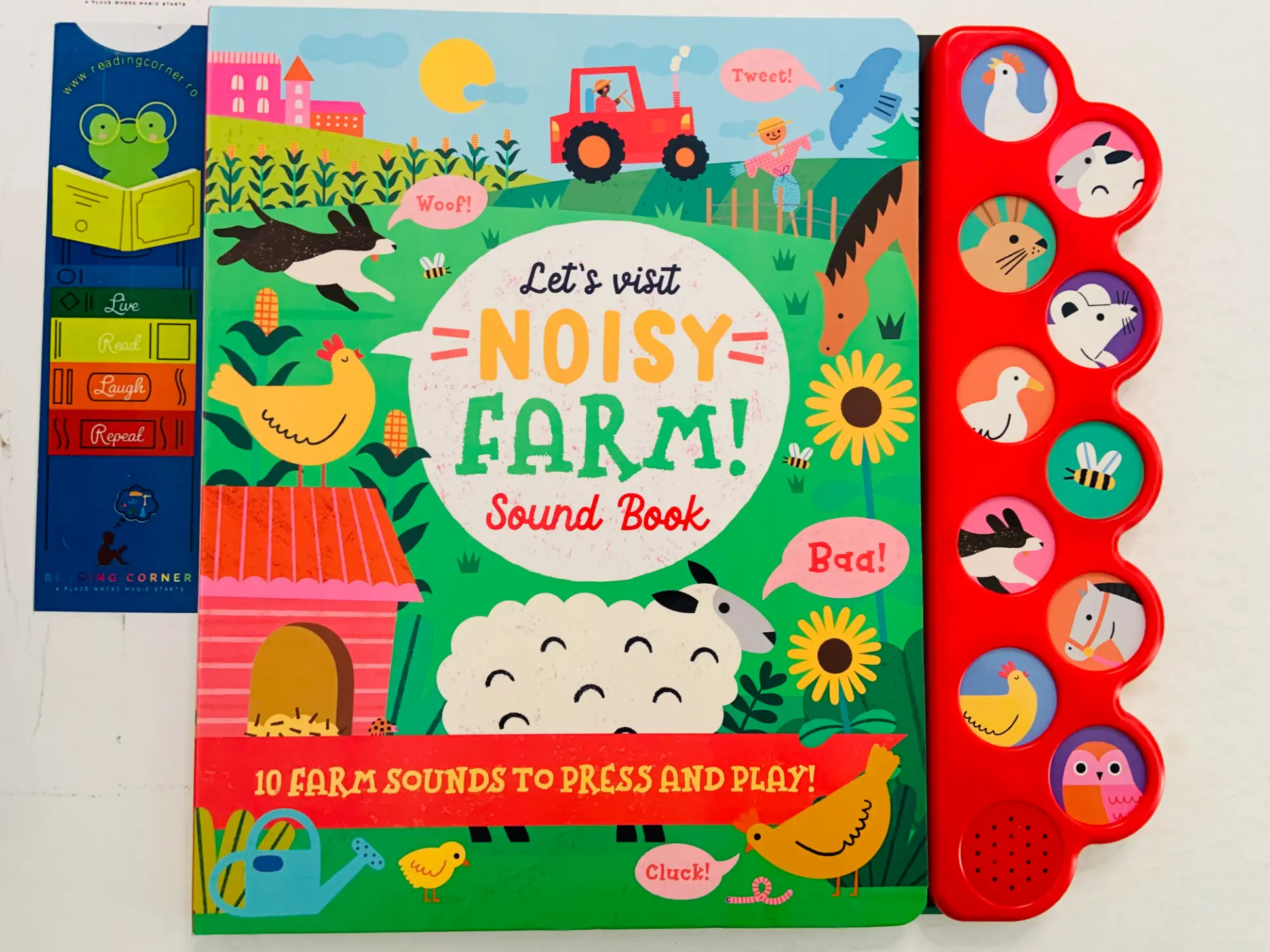 Let's visit Noisy Farm! - Carte cartonata cu sunete • ReadingCorner.ro